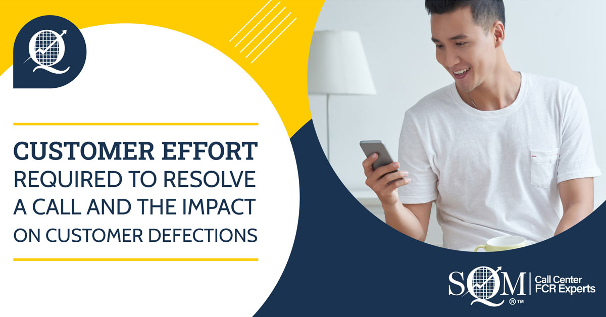 Customer Effort Required To Resolve A Call
