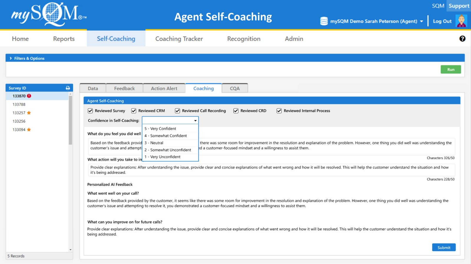 mySQM™ Customer Service QA Solutions
